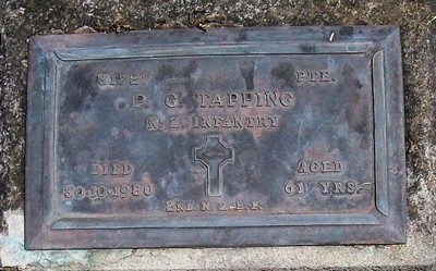 Phillip George Tapping | Gisborne District Council Cemetery Database
